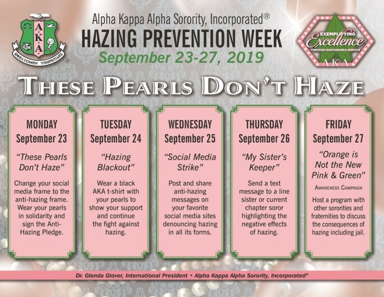 Hazing Prevention Week Omega Omega Chapter Of Alpha Kappa Alpha
